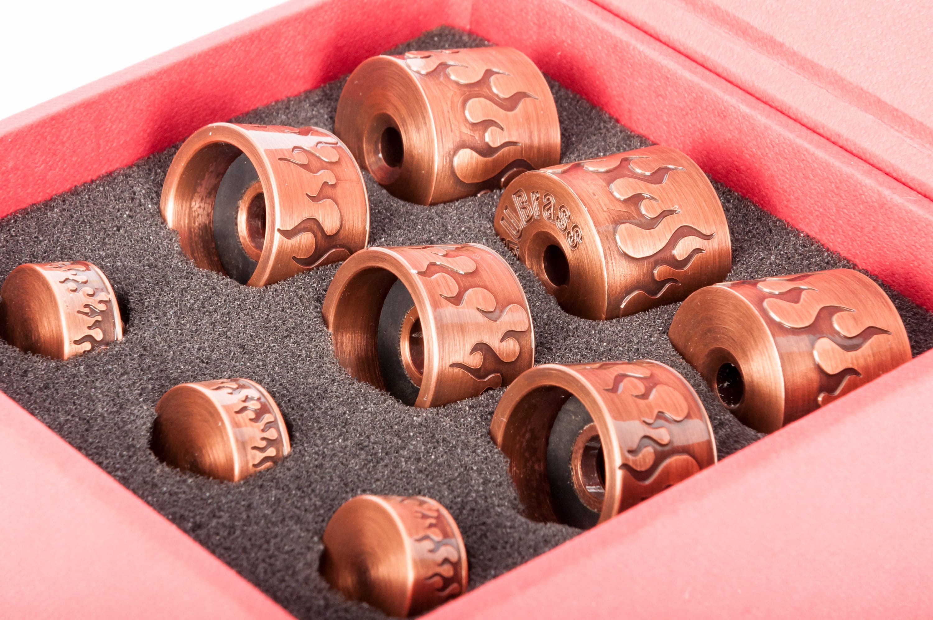 Bach Custom HEAVY Trumpet Trim Kit. Artistic FLAMER Style. Kgubrass for ...