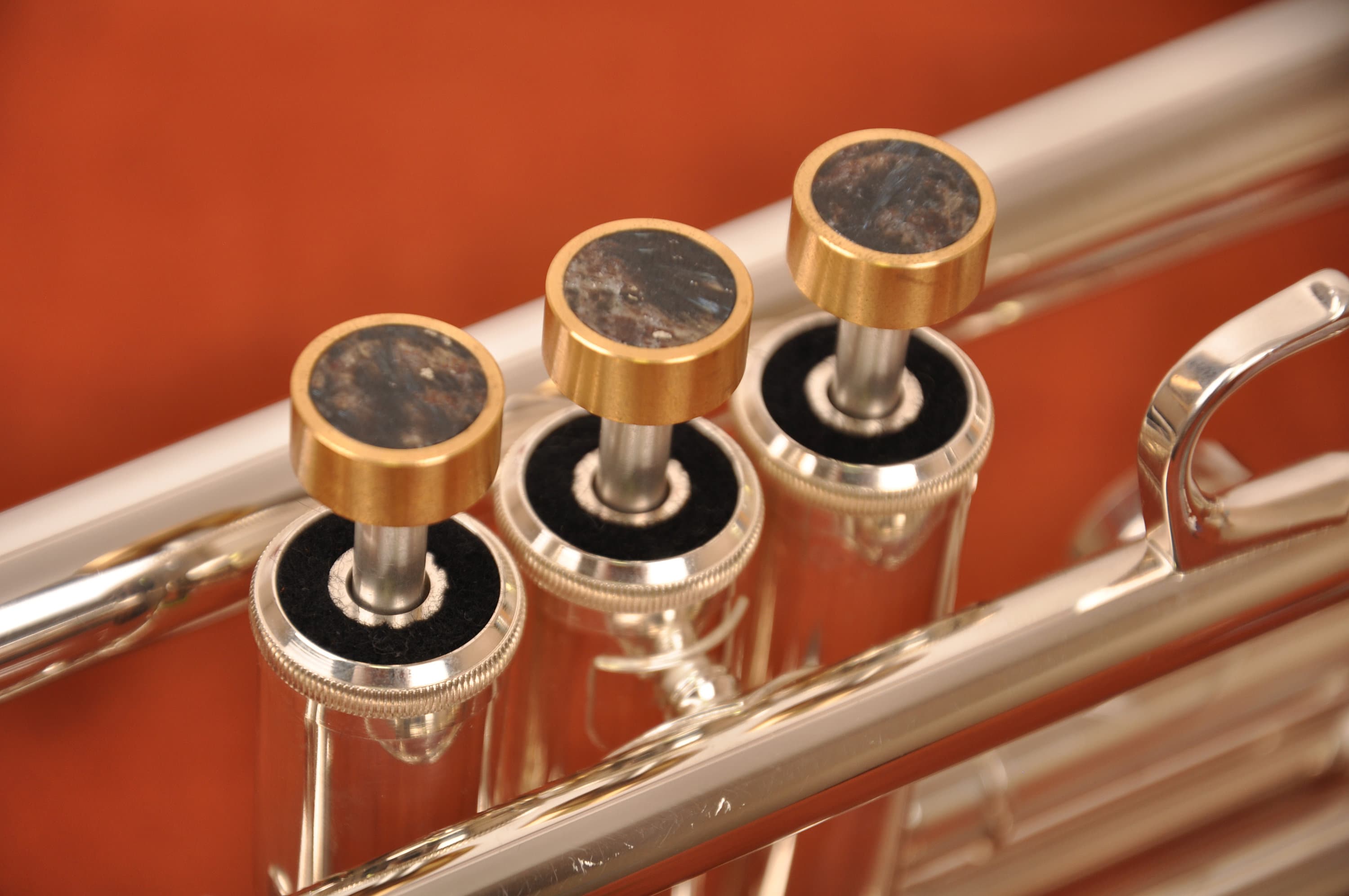 Heavy Custom Trumpet Finger Buttons W Natural Stones for Yamaha, Bach ...