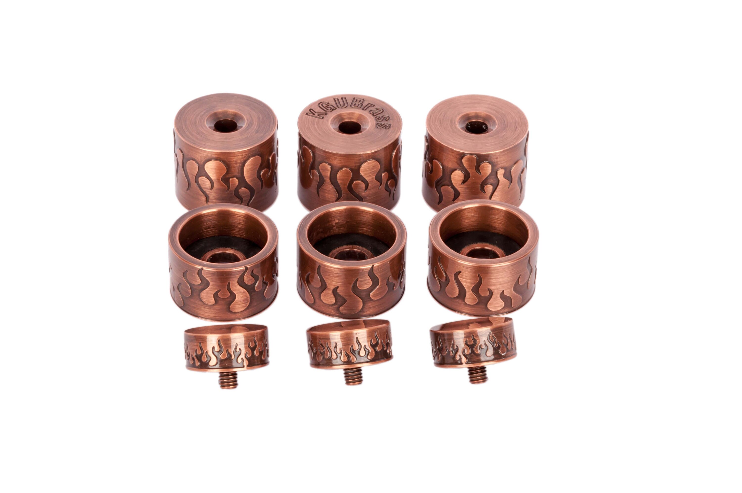 Bach Custom HEAVY Trumpet Trim Kit. Artistic FLAMER Style. Kgubrass for ...