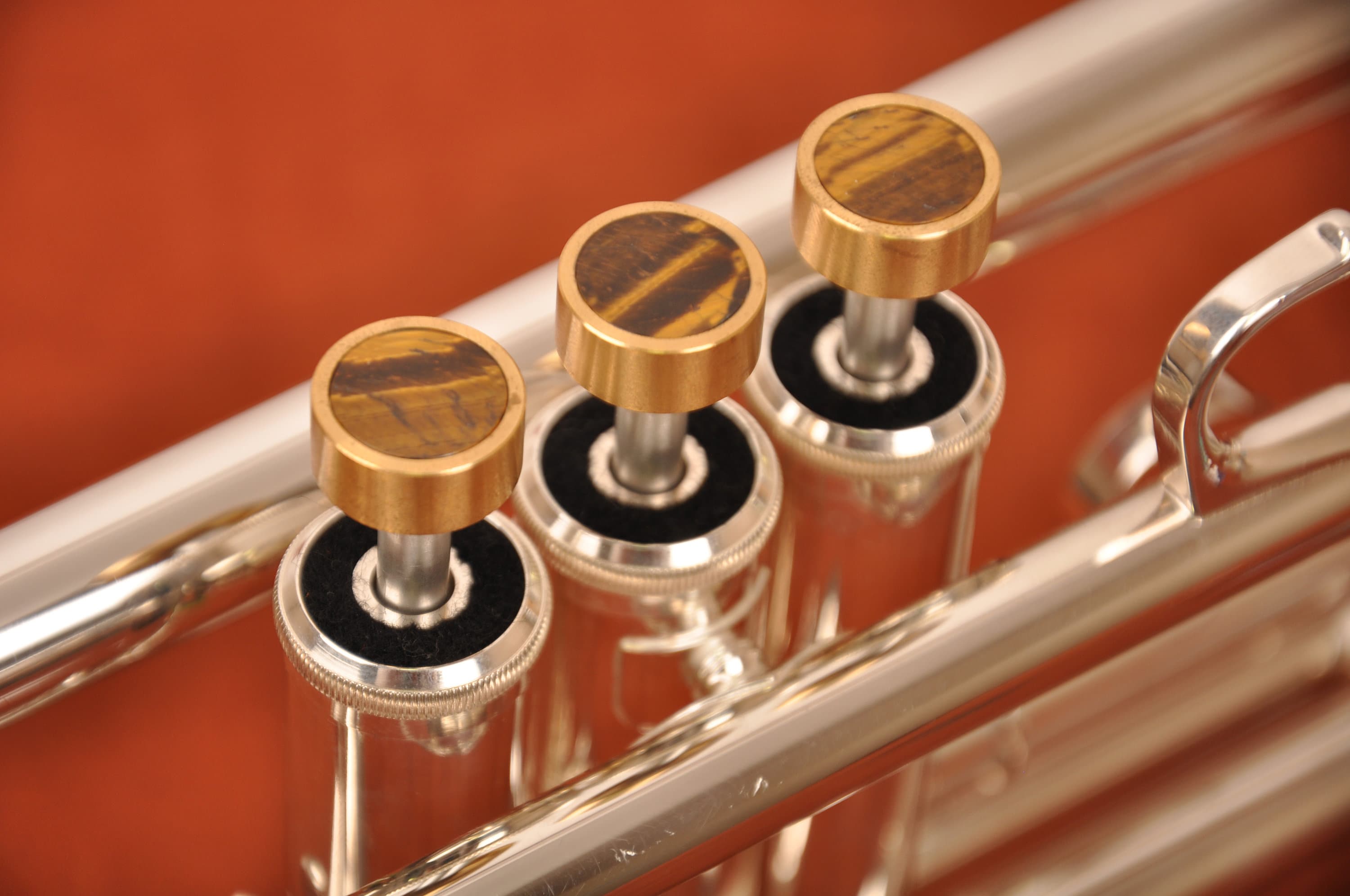 Heavy Custom Trumpet Finger Buttons W Natural Stones for Yamaha, Bach ...