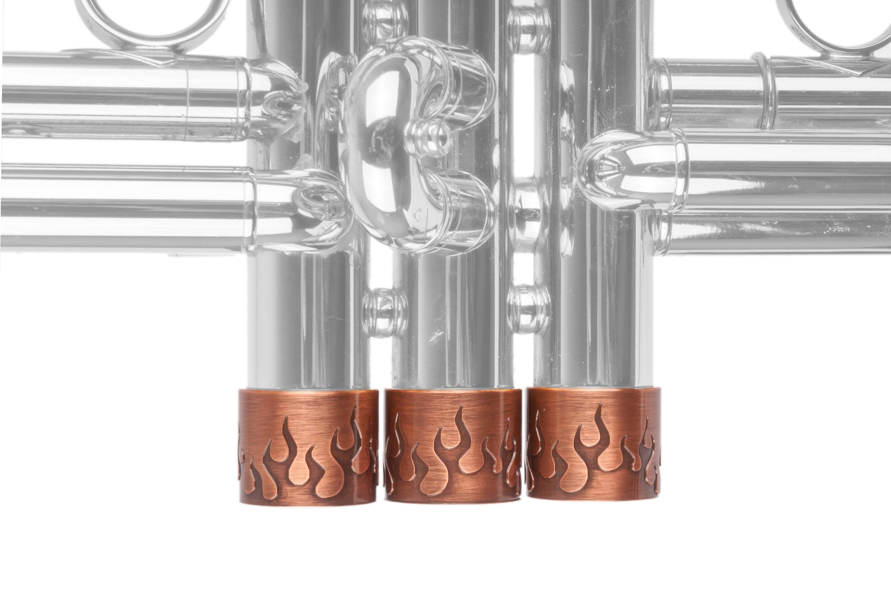 Bach Custom HEAVY Trumpet Trim Kit. Artistic FLAMER Style. Kgubrass for ...