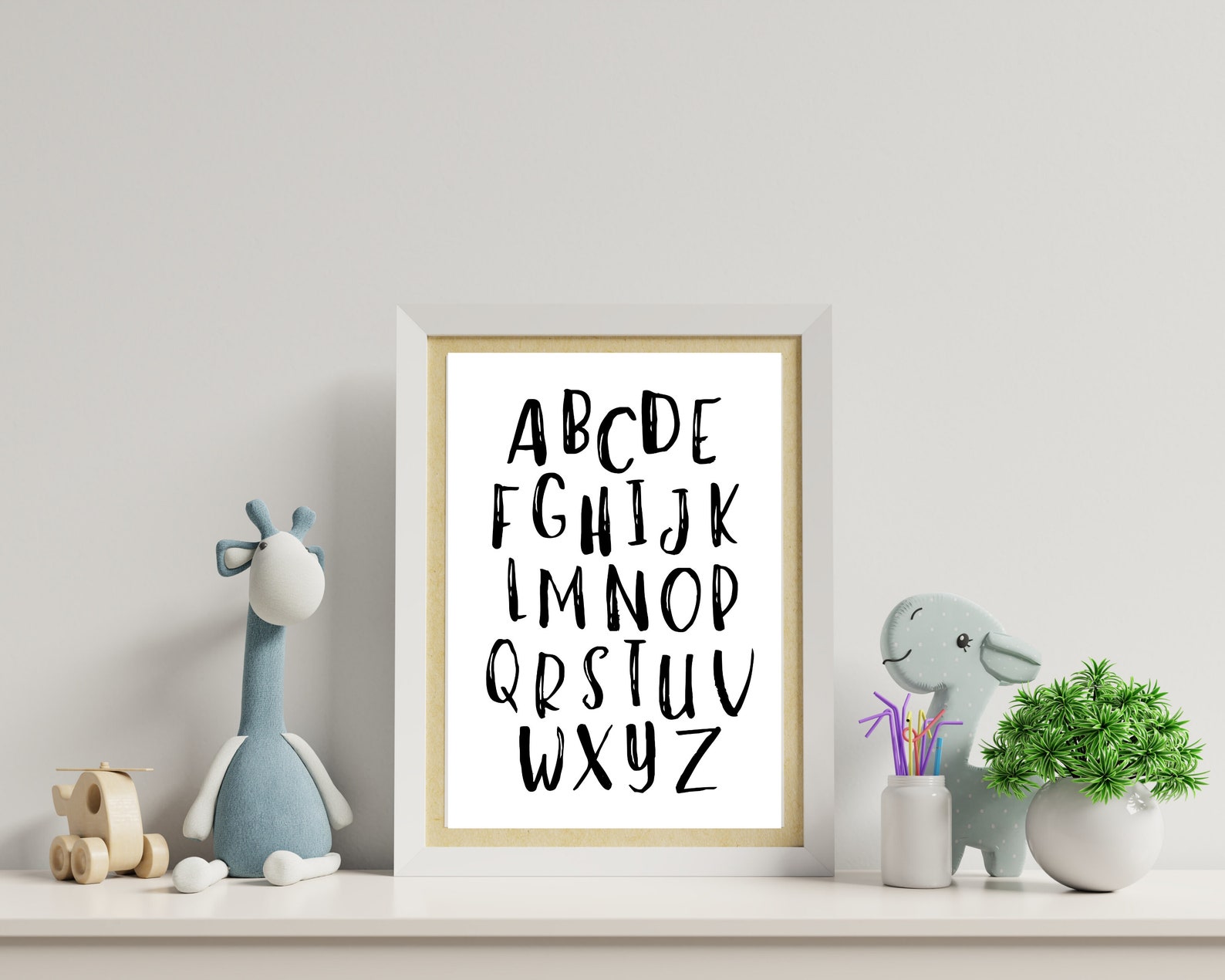 Black and White Alphabet Poster Digital Download | Classroom Printable ...