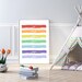 Rainbow Colors Educational Poster | Playroom Decor, Homeschool Decor or ...