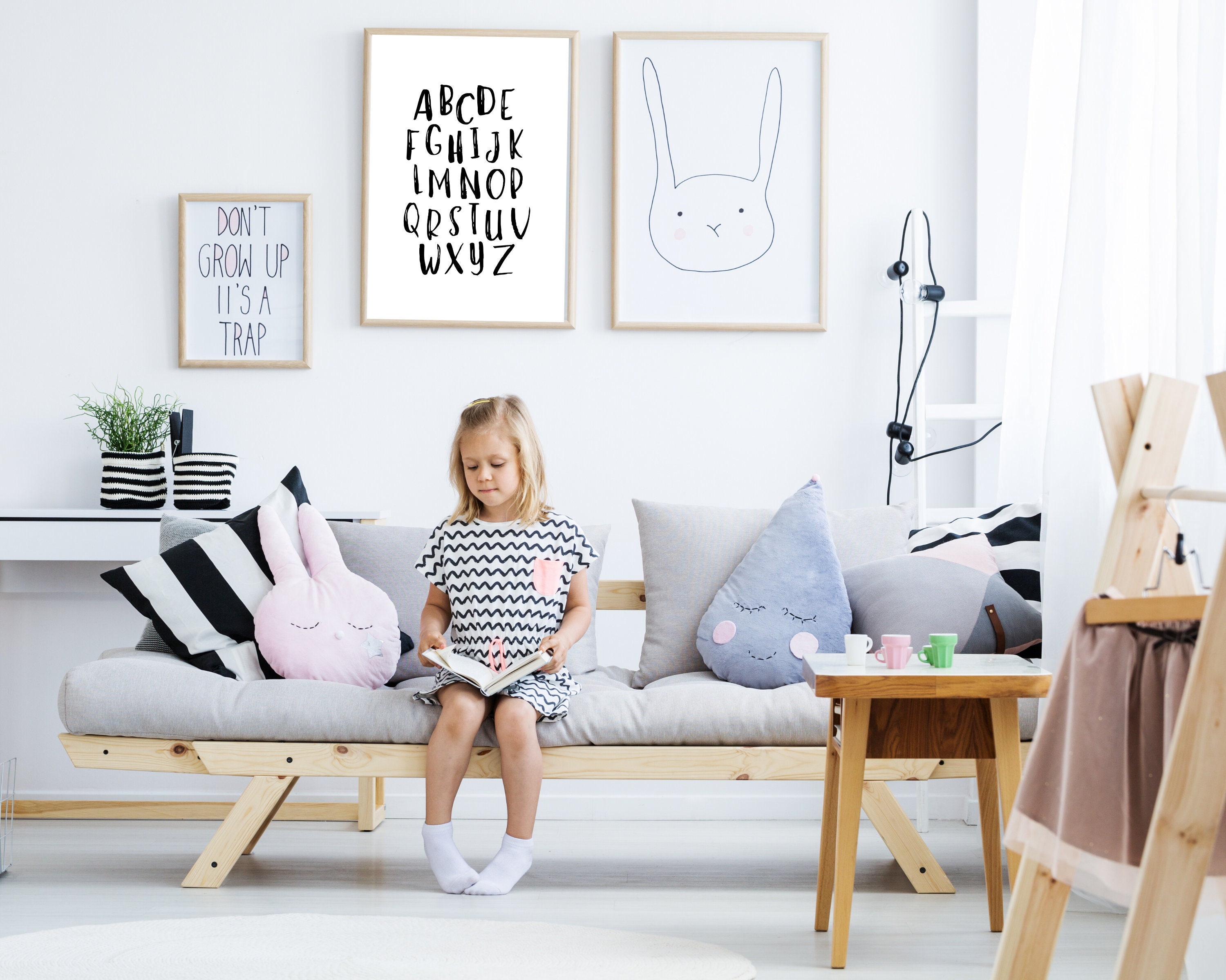 Black and White Alphabet Poster Digital Download | Classroom Printable ...