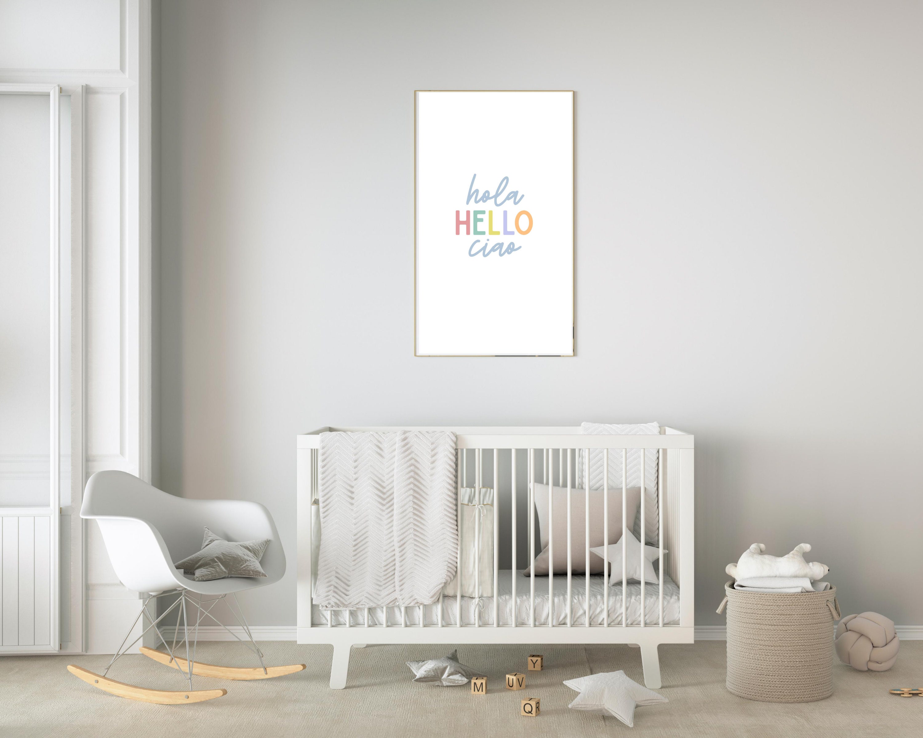 Hello in Different Languages Pastel Poster for Homeschool Decor ...
