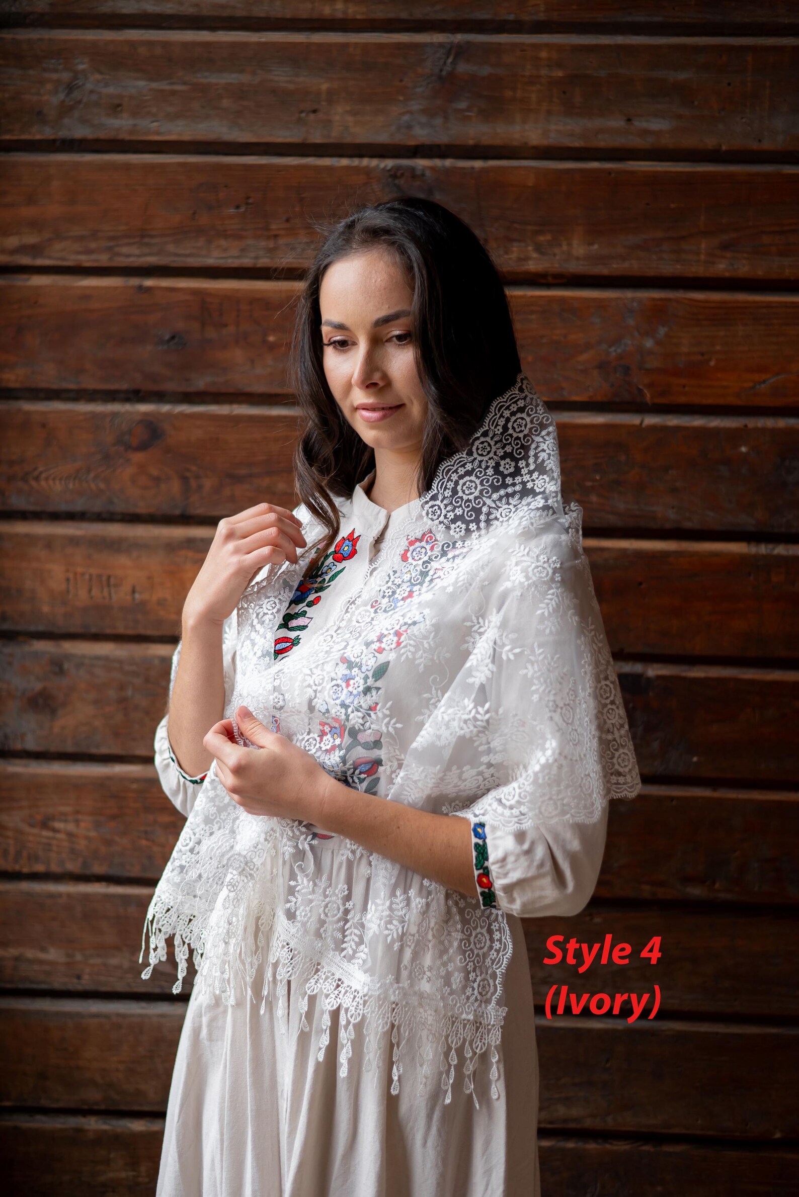 Orthodox Head Scarf, Lace Chapel Veil Scarf, Mantilla Shawl, Church ...