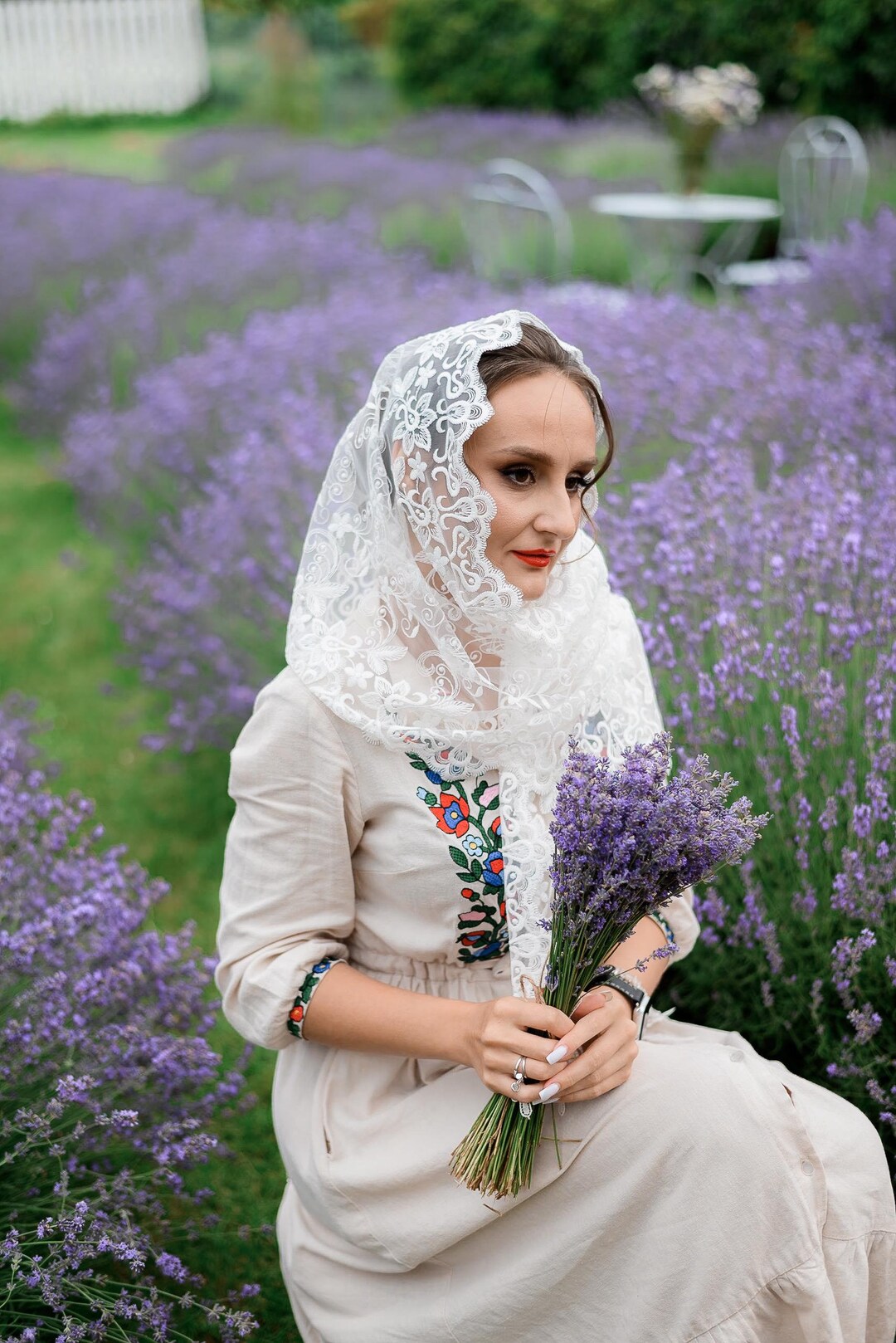 Chapel Scarf, Orthodox Head Scarf, Wedding Lace Scarf, Mantilla Shawl ...