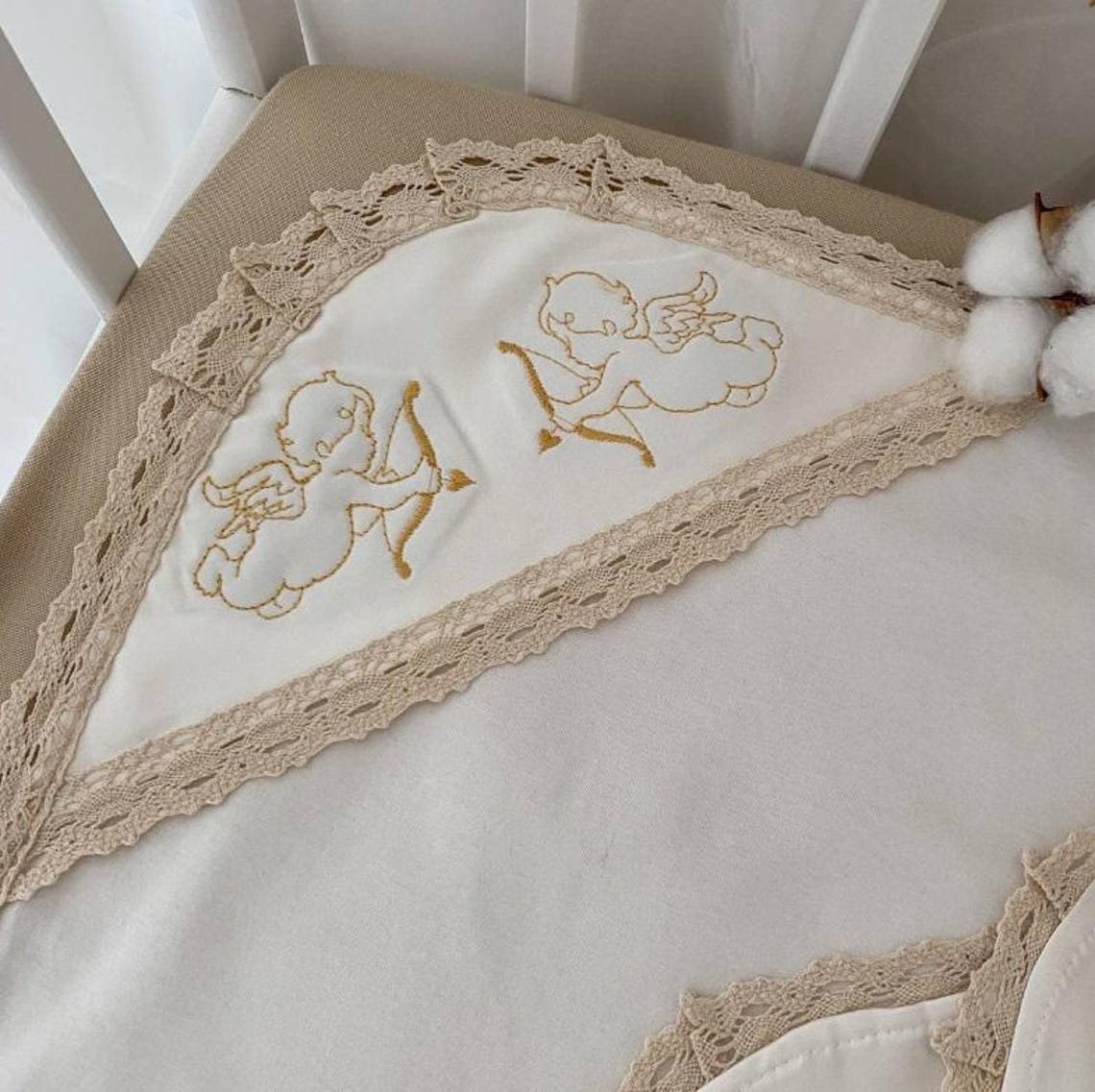 Angelic Baptism Diaper Cover for Newborns: Exquisite Embroidered ...