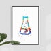 Chemistry Art Wall Decor Set of 4 Science Art Watercolor Prints - Etsy