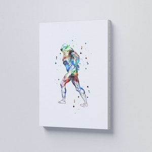 Muscular System Anatomy Art Poster, Sports Medicine Gift, Physical ...