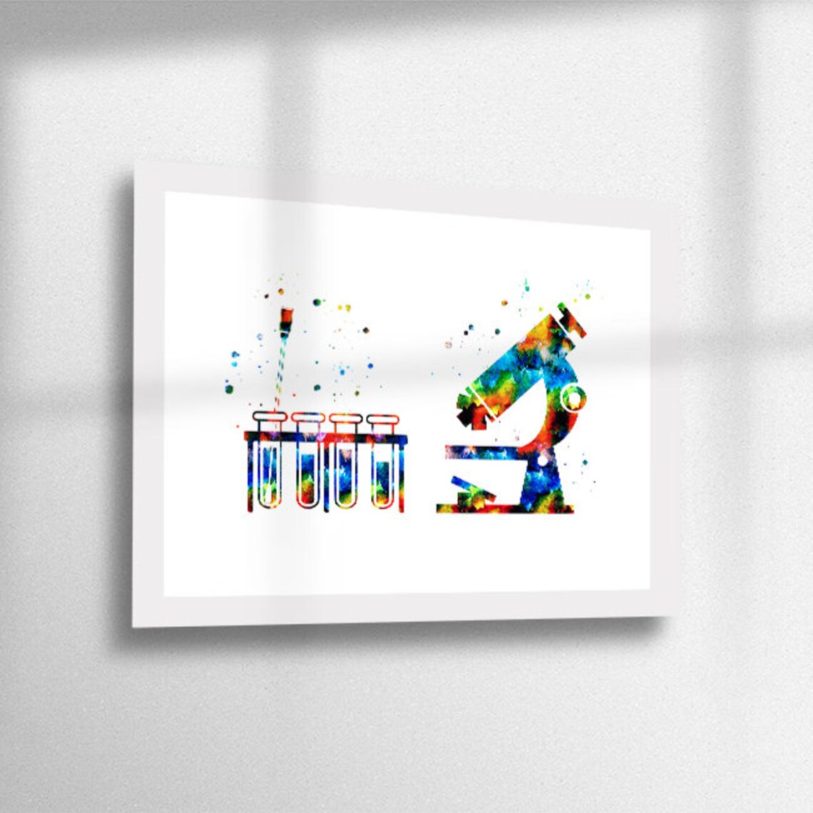 Microbiology Art Watercolor Print Gift for Microbiologist - Etsy