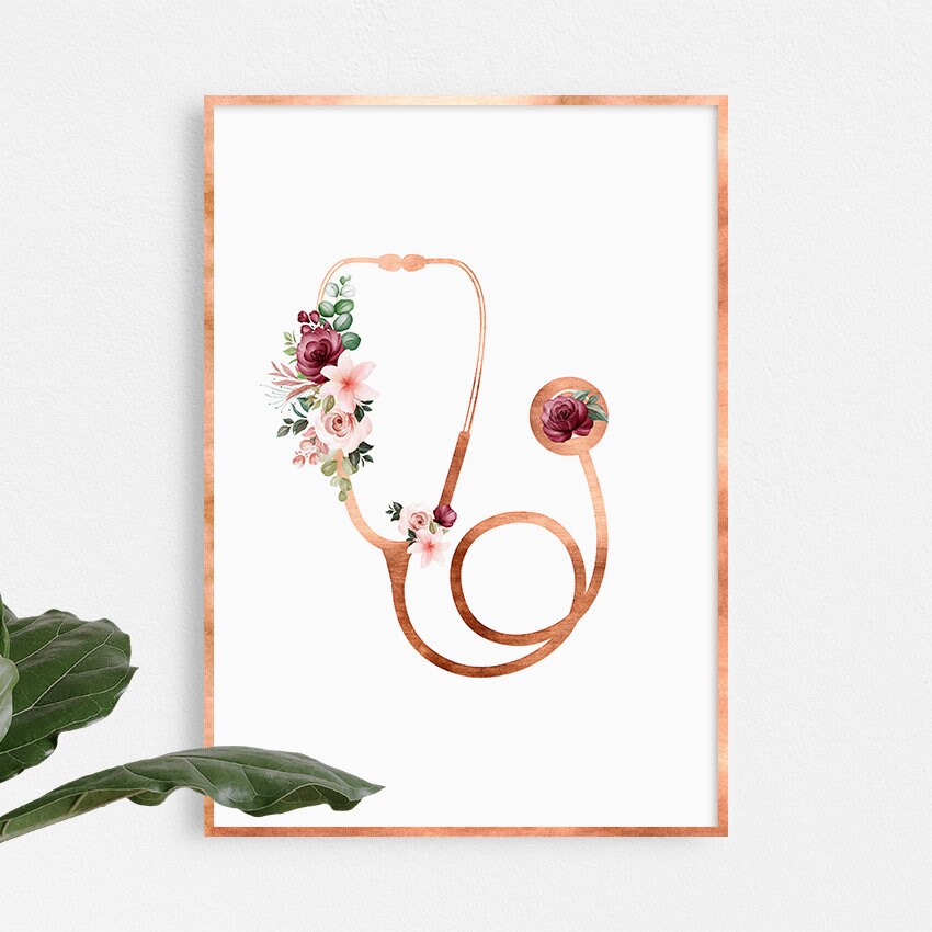 Stethoscope Art, Medical Art, Pediatrician Office Wall Art, School ...