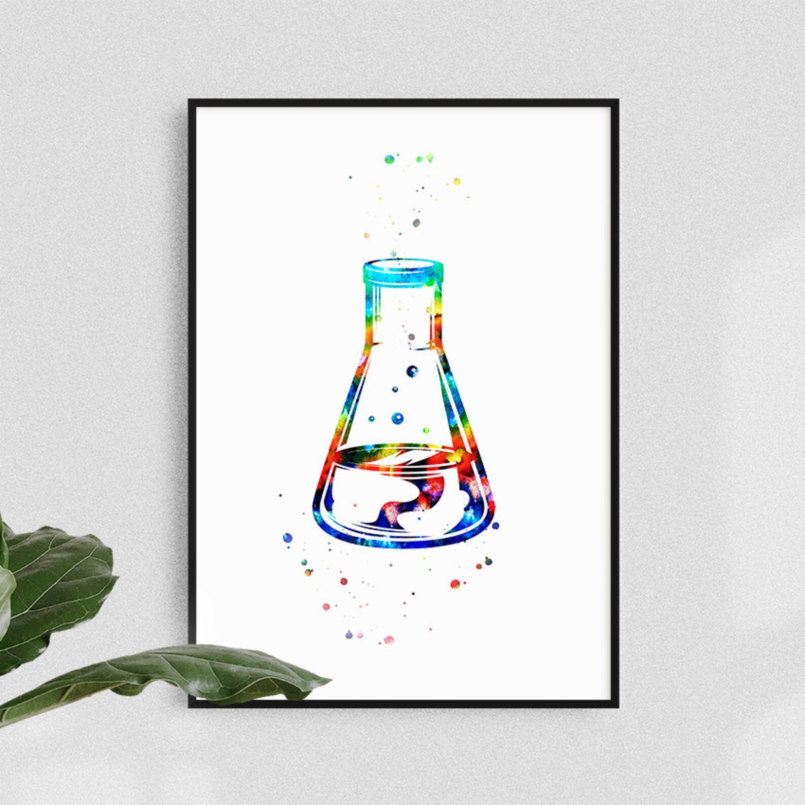 Chemistry Art Prints Set of 3 Watercolor Science Posters - Etsy