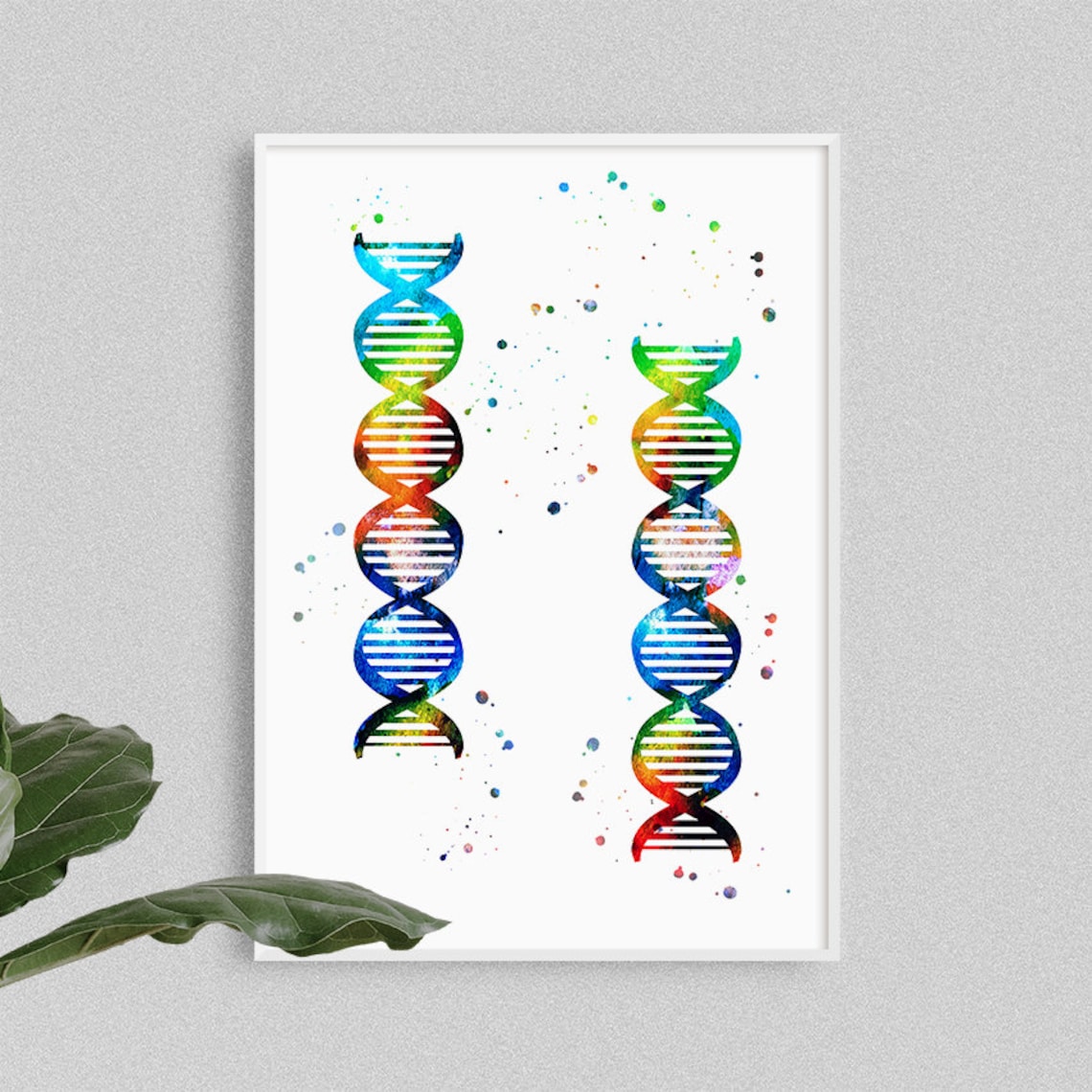 DNA Art Print Science Wall Decor Genetics Poster - Etsy