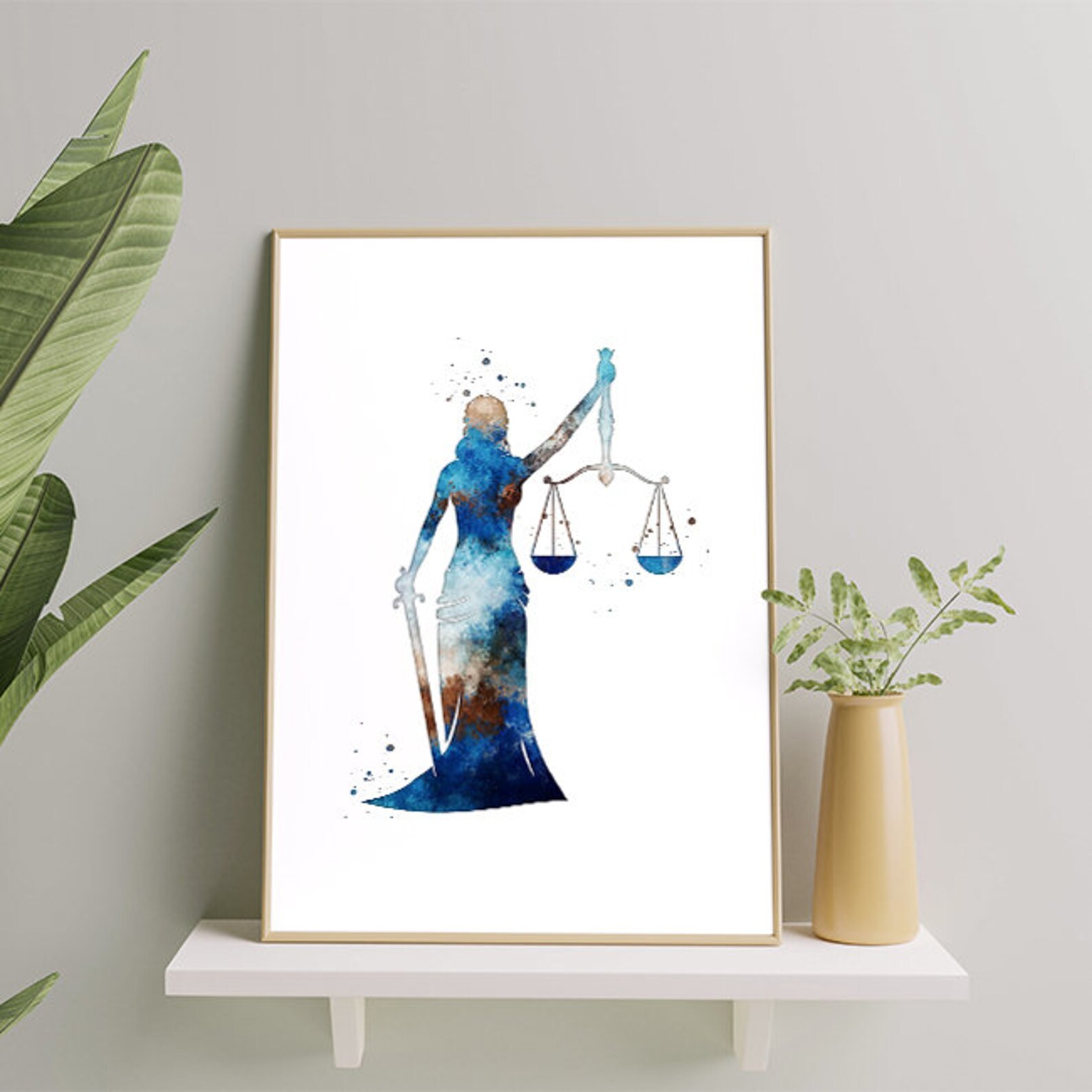 Themis Print Law Office Decor Lady Justice Wall Art - Etsy