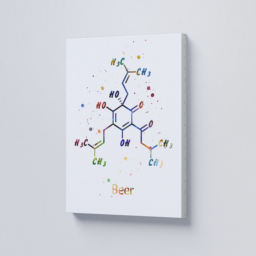 Beer Molecule Print Humulone Molecule Poster Chemistry - Etsy