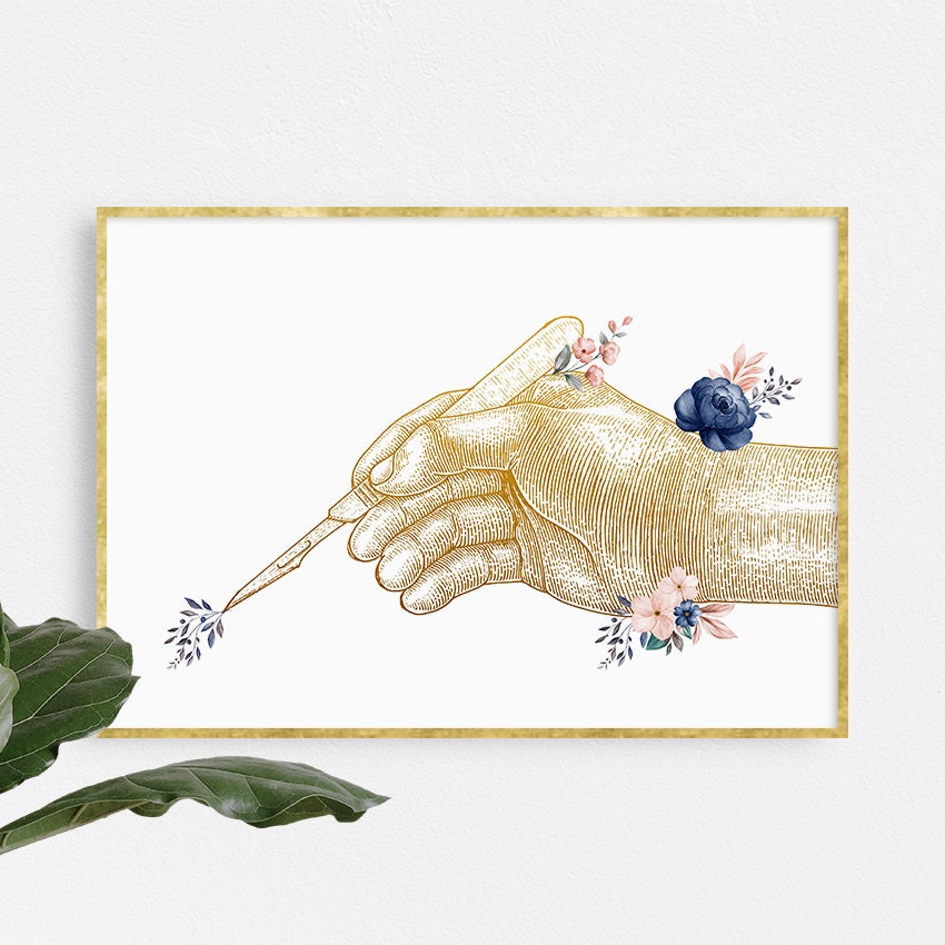 Scalpel Art Print, Surgeon Hand, Surgery Art, Doctor Surgeon Office ...