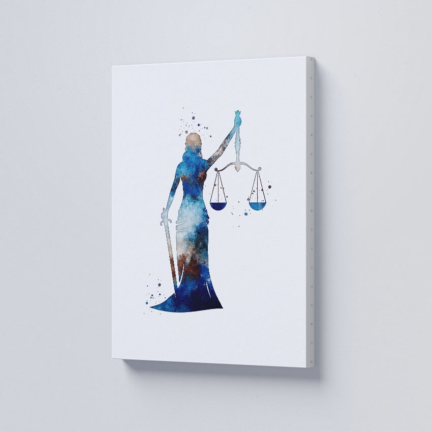 Themis Print Law Office Decor Lady Justice Wall Art - Etsy