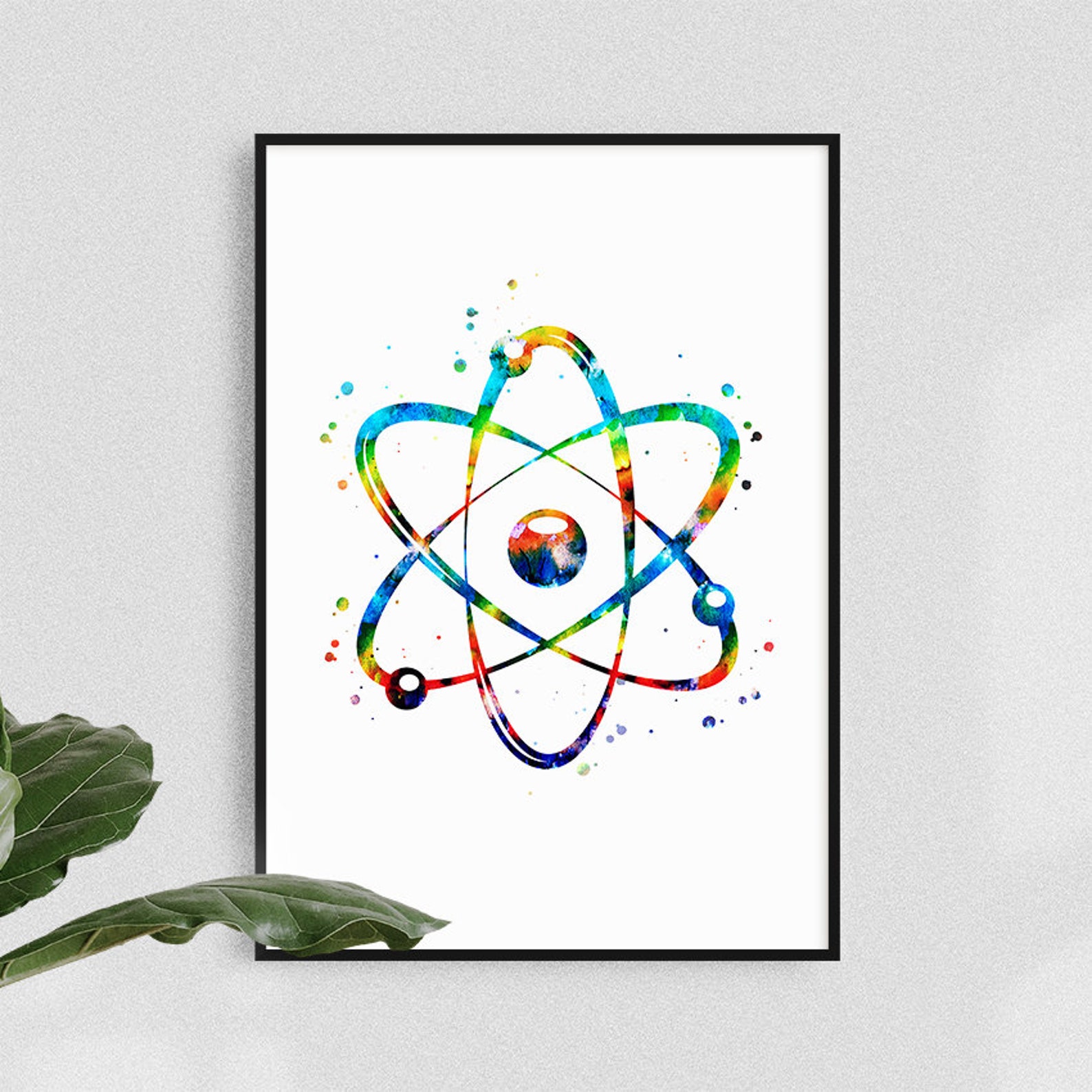 Chemistry Art Wall Decor Set of 4 Science Art Watercolor Prints - Etsy