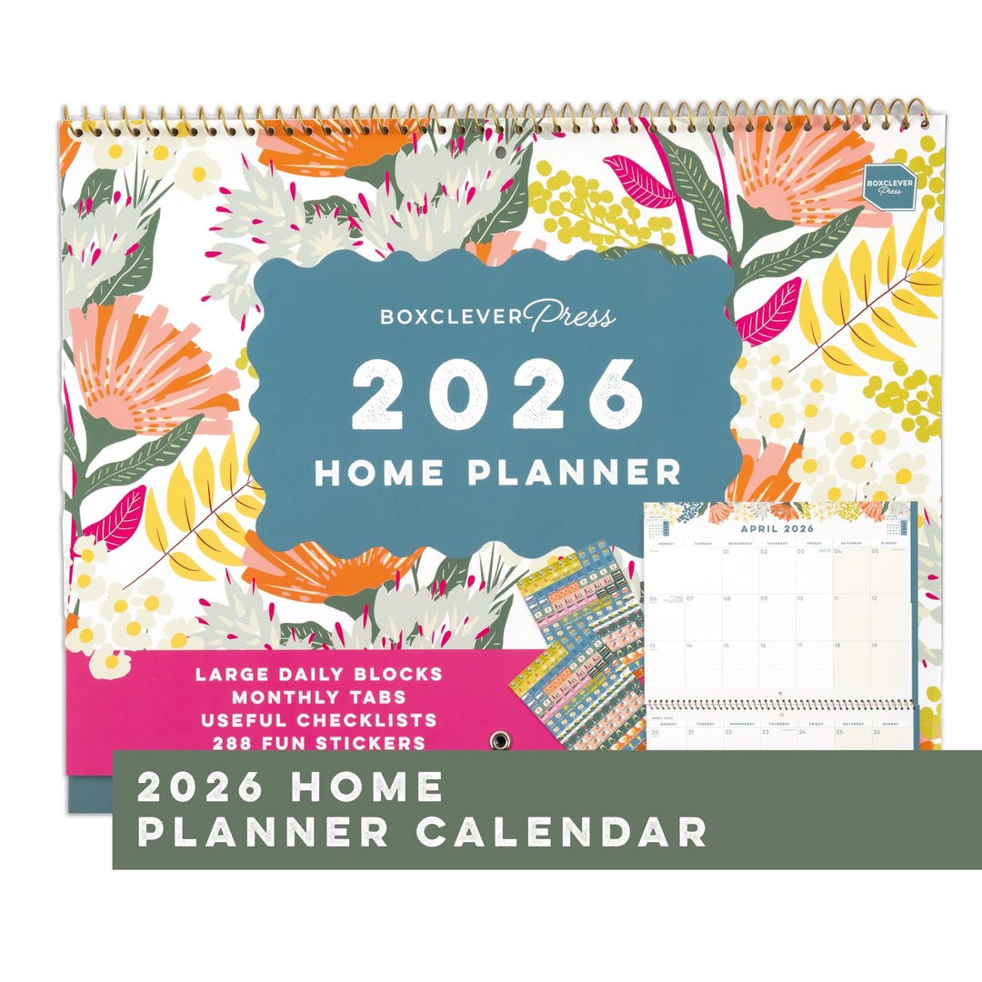 Home Planner 2026 | Large Wall Calendar for Busy Homes - Etsy UK