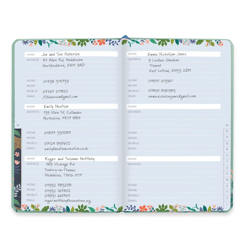 Small Address Book - Etsy UK