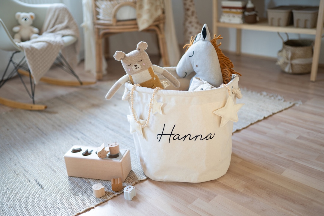 Personalized Toy Storage Basket Personalized Children's Room Decoration ...