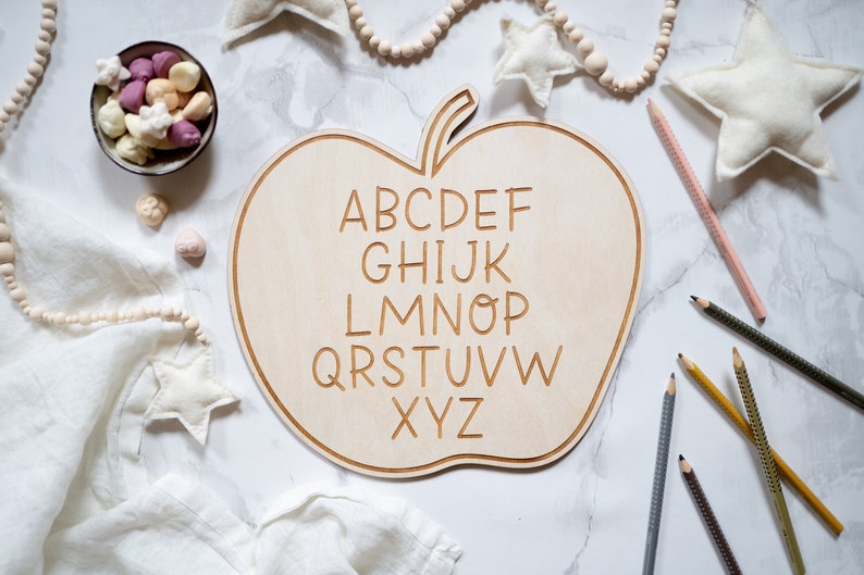Einschulung Deko: ABC Apfel Einschulung Geschenk | Etsy