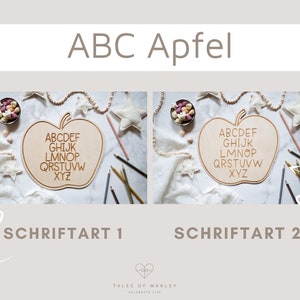 Einschulung Deko: ABC Apfel Einschulung Geschenk - Etsy.de