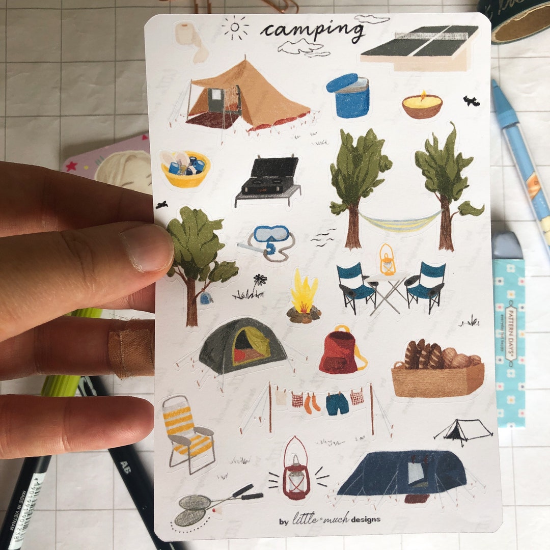 Camping Life - Sticker Sheet - Etsy