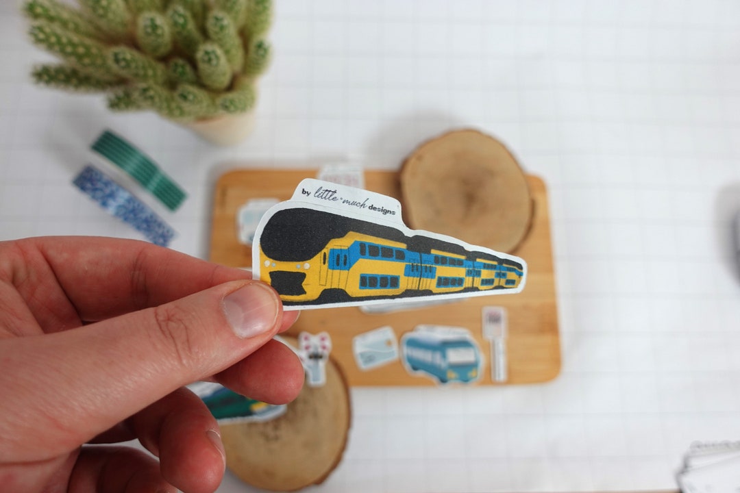 NS Intercity Train 8x3cm Sticker // Planner Stickers // Transportation ...