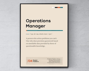 Secretary Definition Poster, Administrative Assistant Coworker Wall Art ...