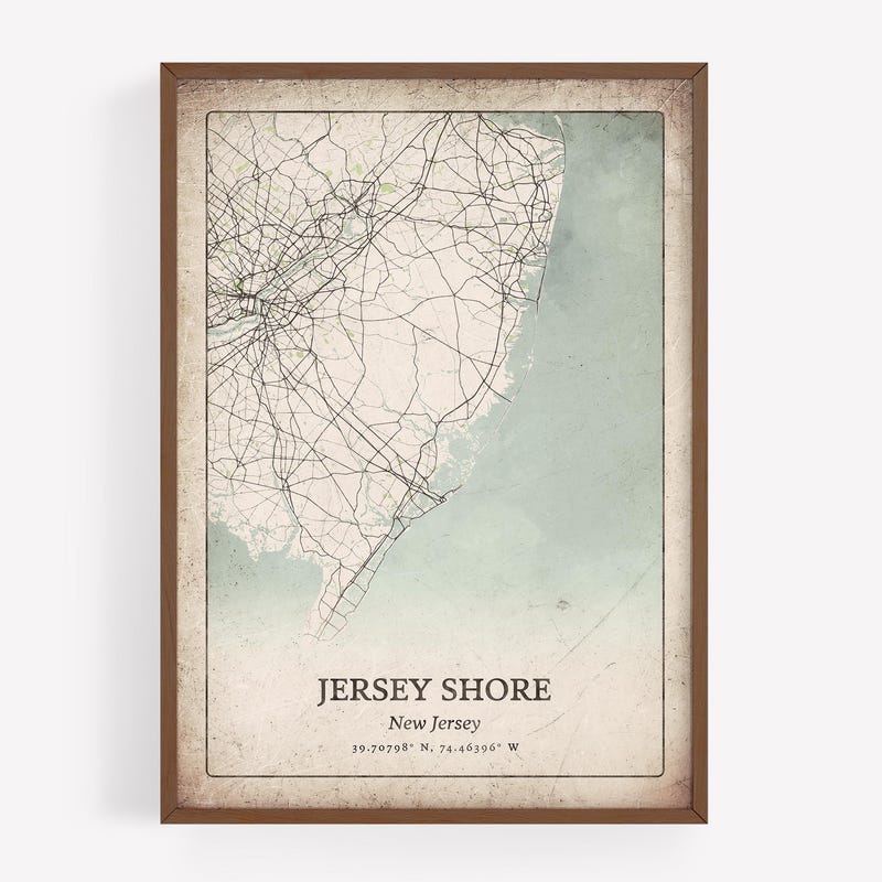 Jersey Shore Wood Wall Art - Etsy UK