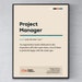 Project Manager Definition Poster, Funny Modern Office Gift, Program ...