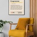 Programmer Definition Poster, Coder Graduation Print, Programmer ...