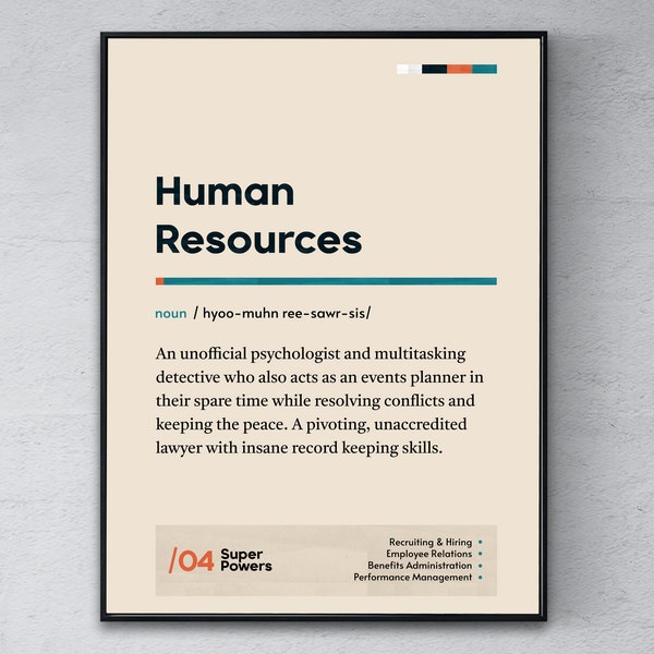 Modern Human Resources Wall Art - Etsy
