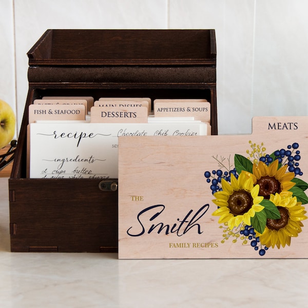 Sunflower Card Box - Etsy