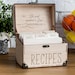 Recipe Box Wedding 5x7 or 4x6 Recipe Card Box With Dividers and Cards ...