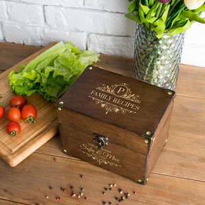 Personalized Wedding Recipe Box Bridal Shower Gift for Couple - Etsy
