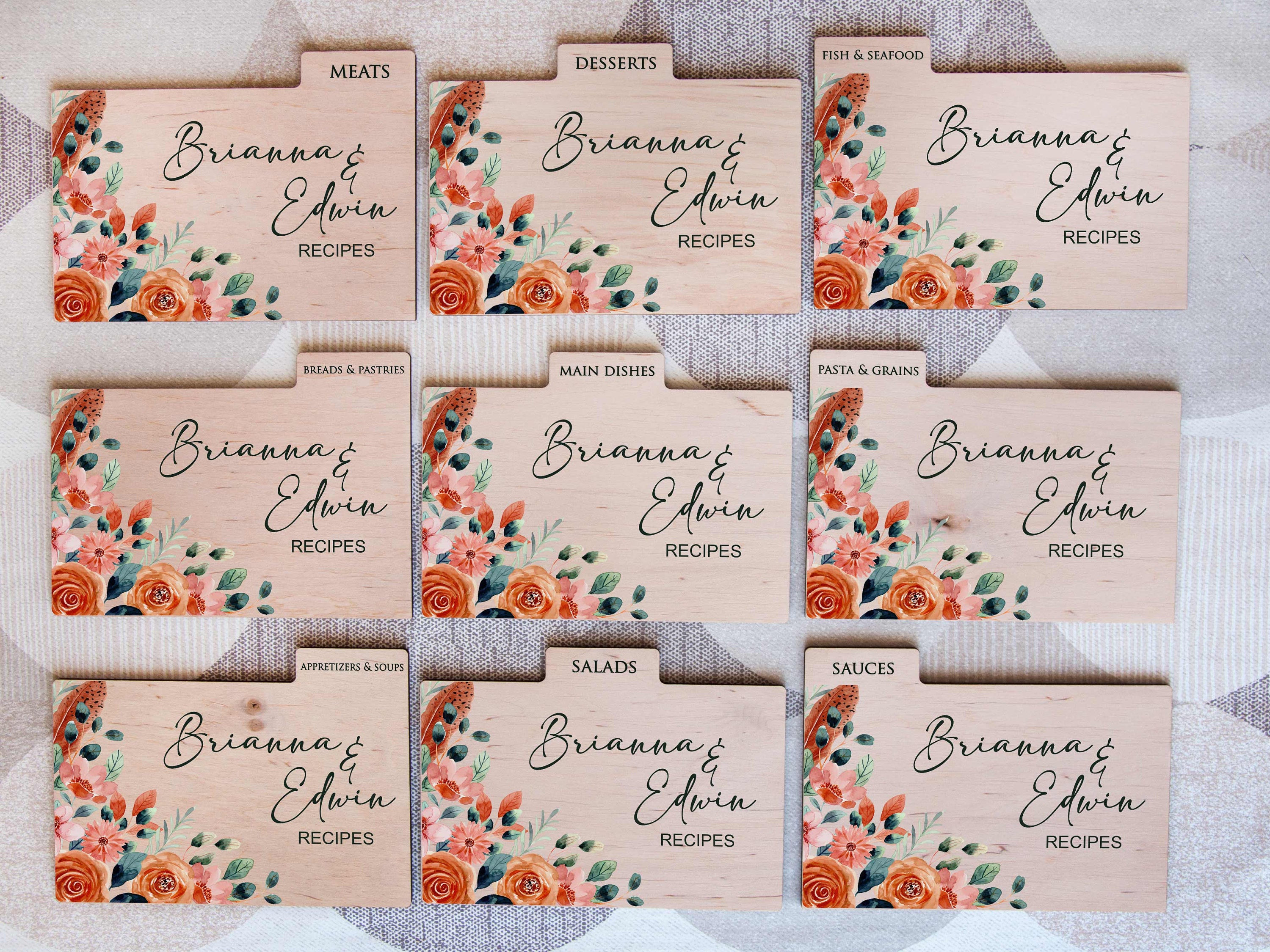 Recipe Box Personalized Recipe Box 4x6 or 5x7 Recipe Box - Etsy