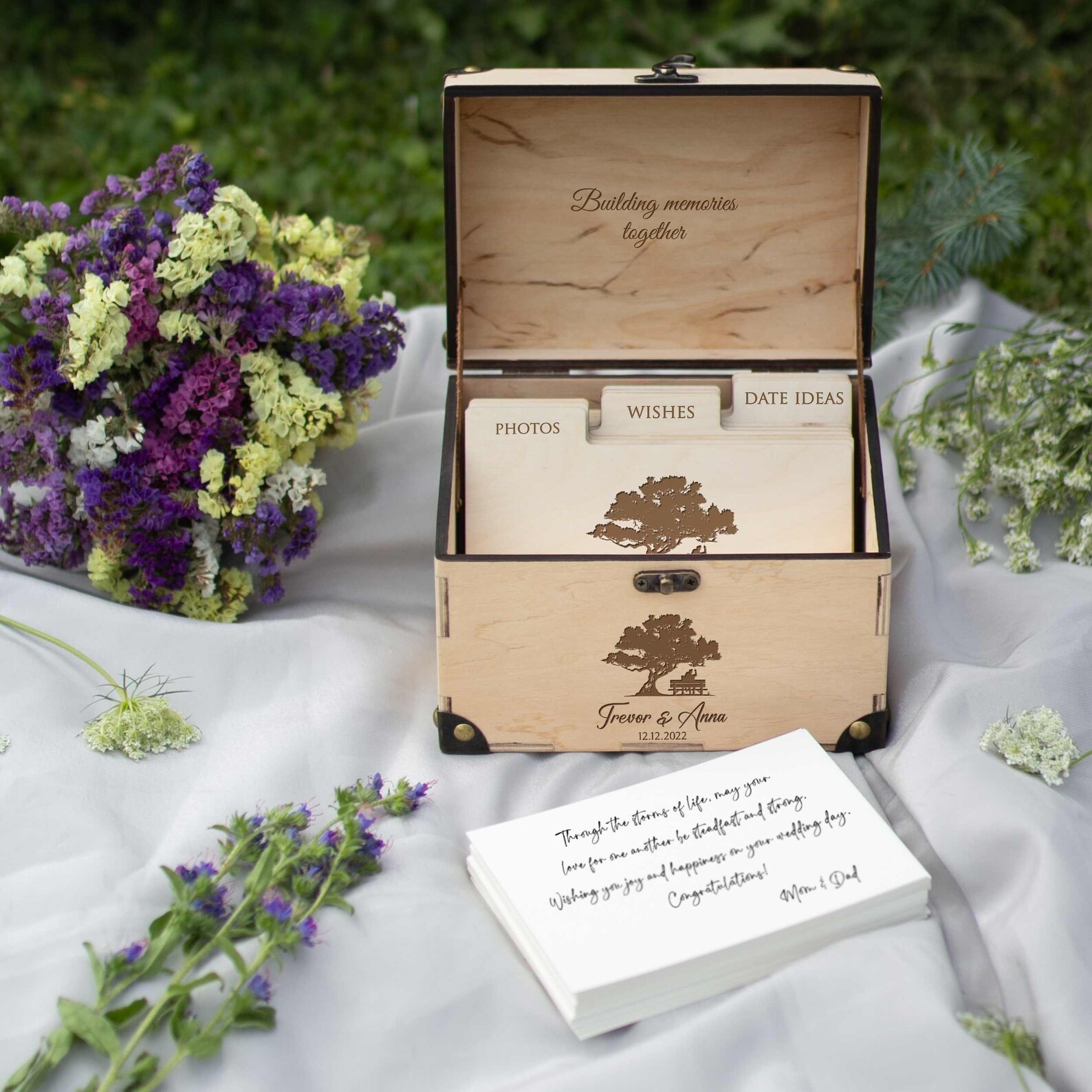Personalized Wedding Box for Guest Book Alternative Unique - Etsy