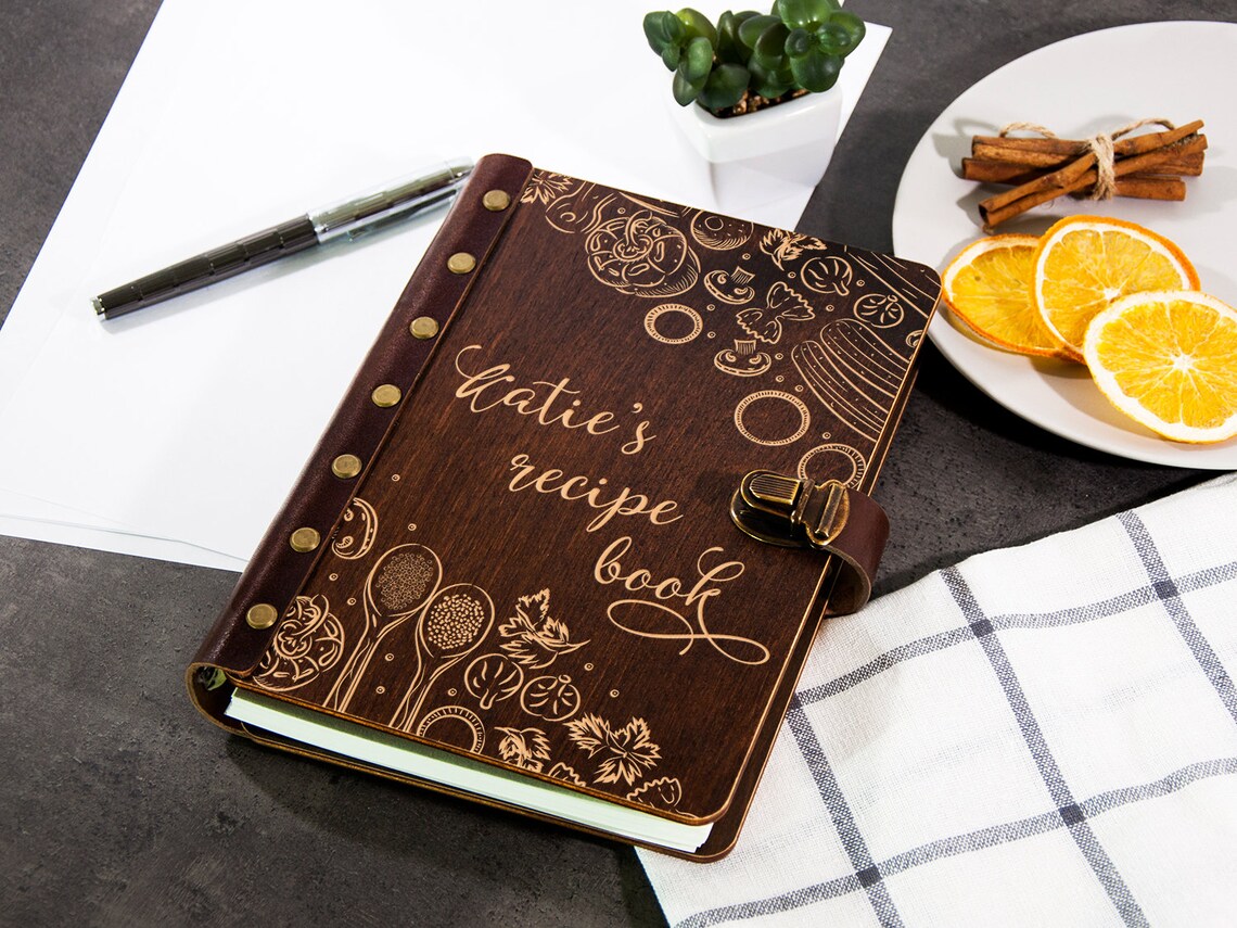 Personalized Recipe Journal Custom Blank Recipe Book Binder Etsy