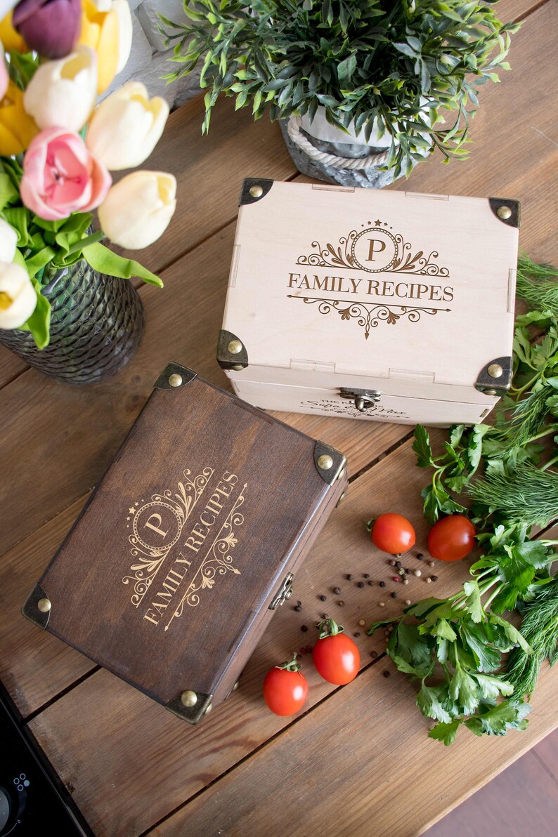 Personalized Wedding Recipe Box Bridal Shower Gift for Couple - Etsy