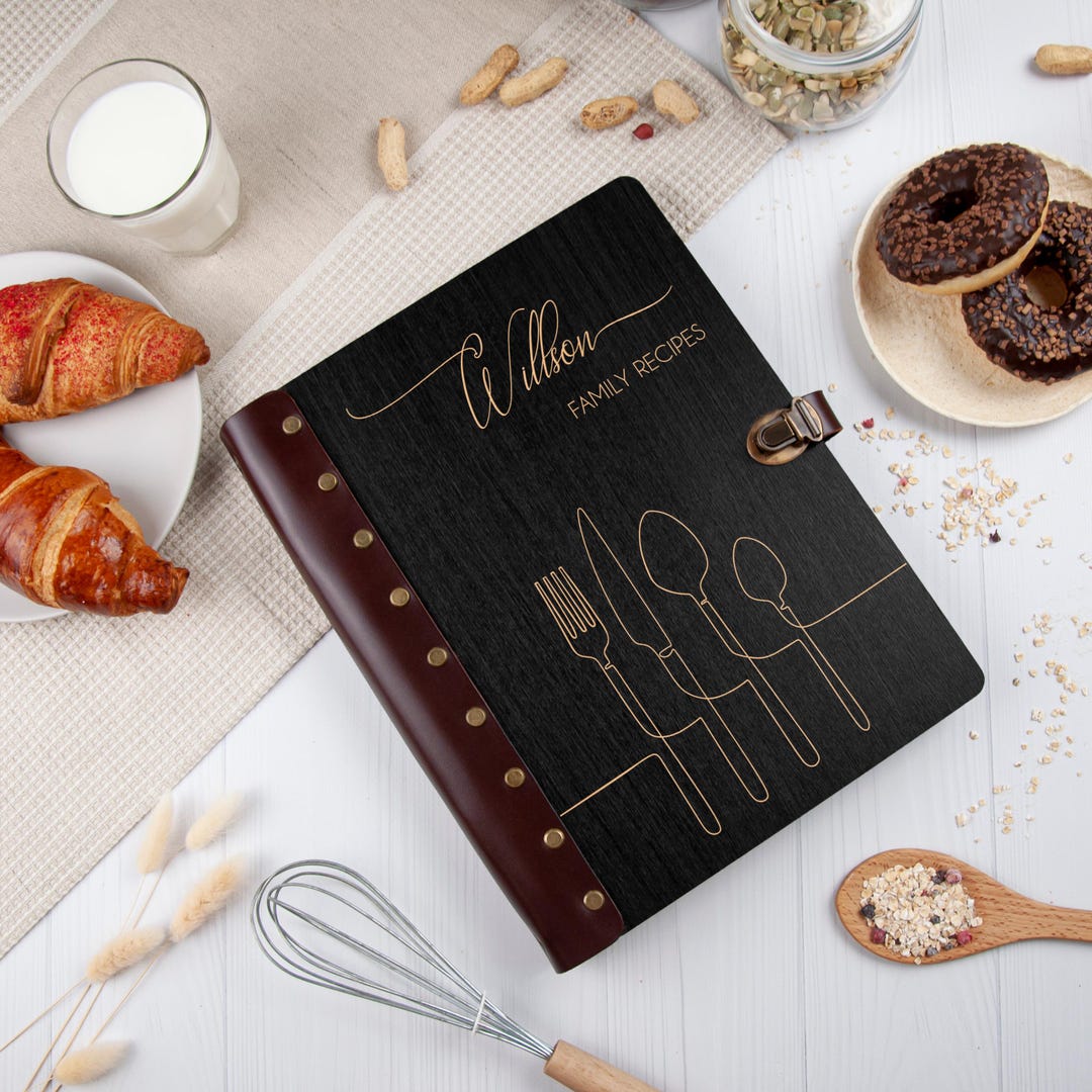 Personalized Recipe Book Family Recipe Binder Custom Recipe Journal ...