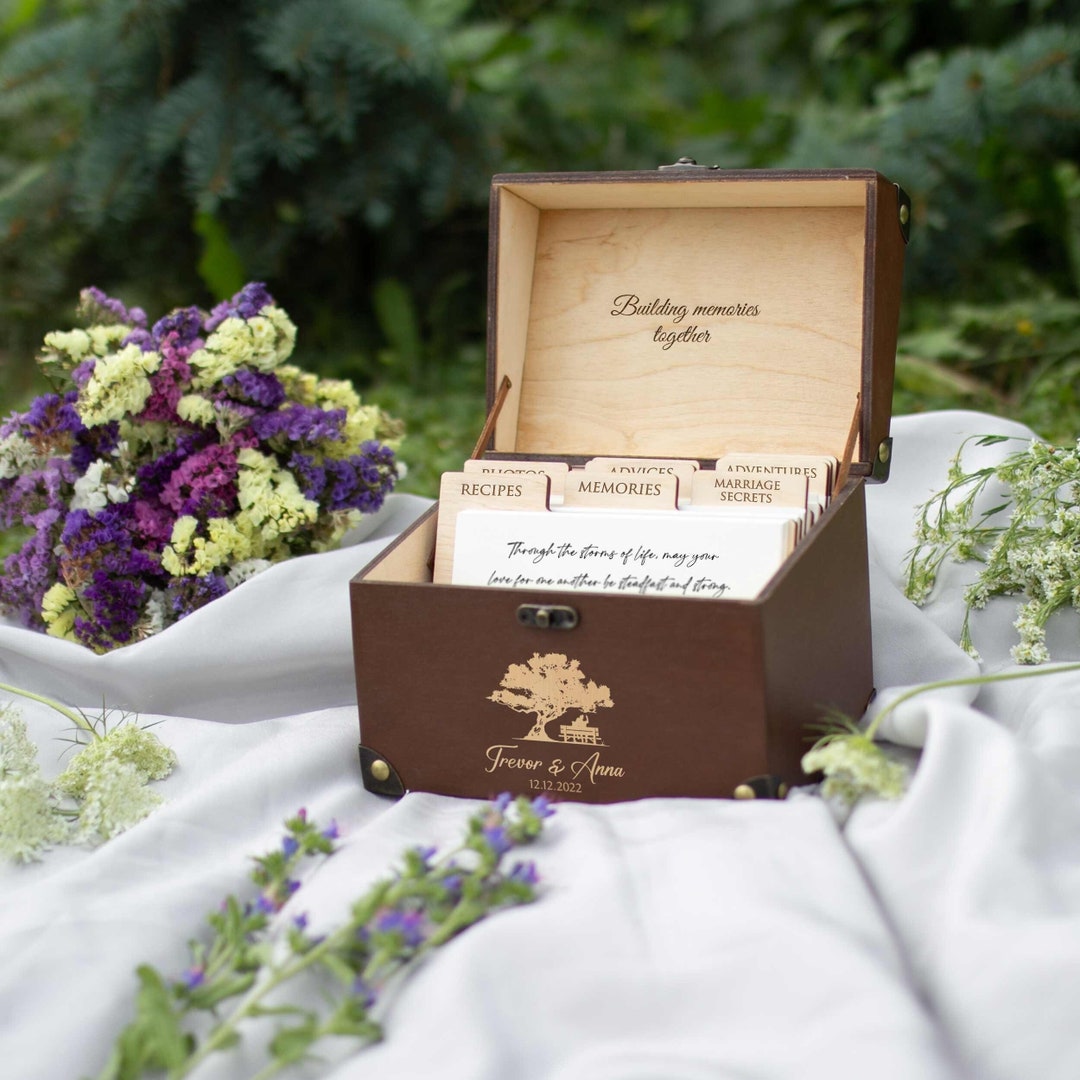 Personalized Wedding Box for Guest Book Alternative Unique Guestbook ...