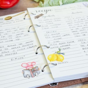 Personalized Recipe Book Leather Cookbook Mothers Day Gift for Grandma ...