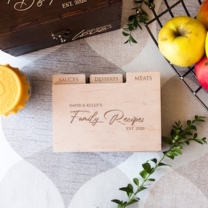 Custom Recipe Box With Cards the Secret Ingredient is Love Wedding Gift ...