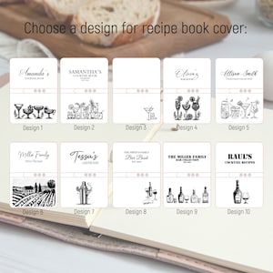 Leather Bar Recipe Book Personalized Cocktail Journal Custom Drink ...