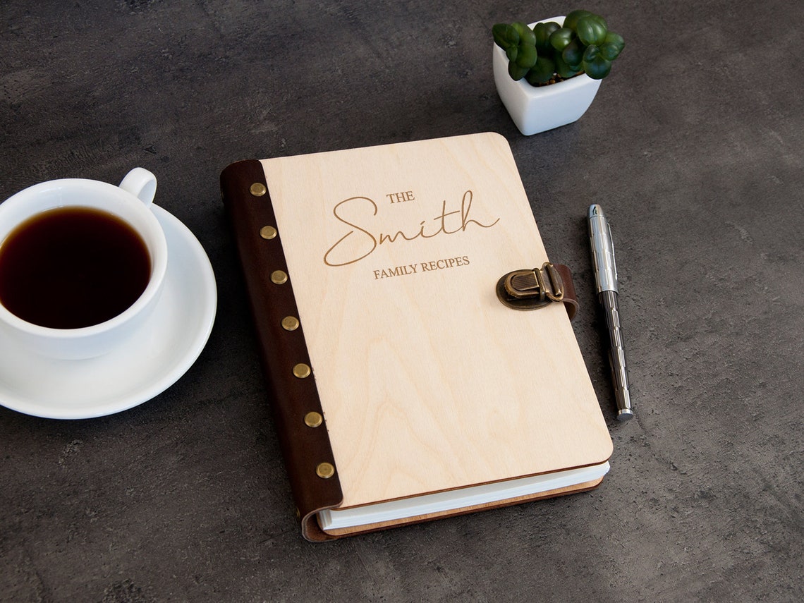 Personalized Family Recipe Book Kitchen Gift for Hostess - Etsy