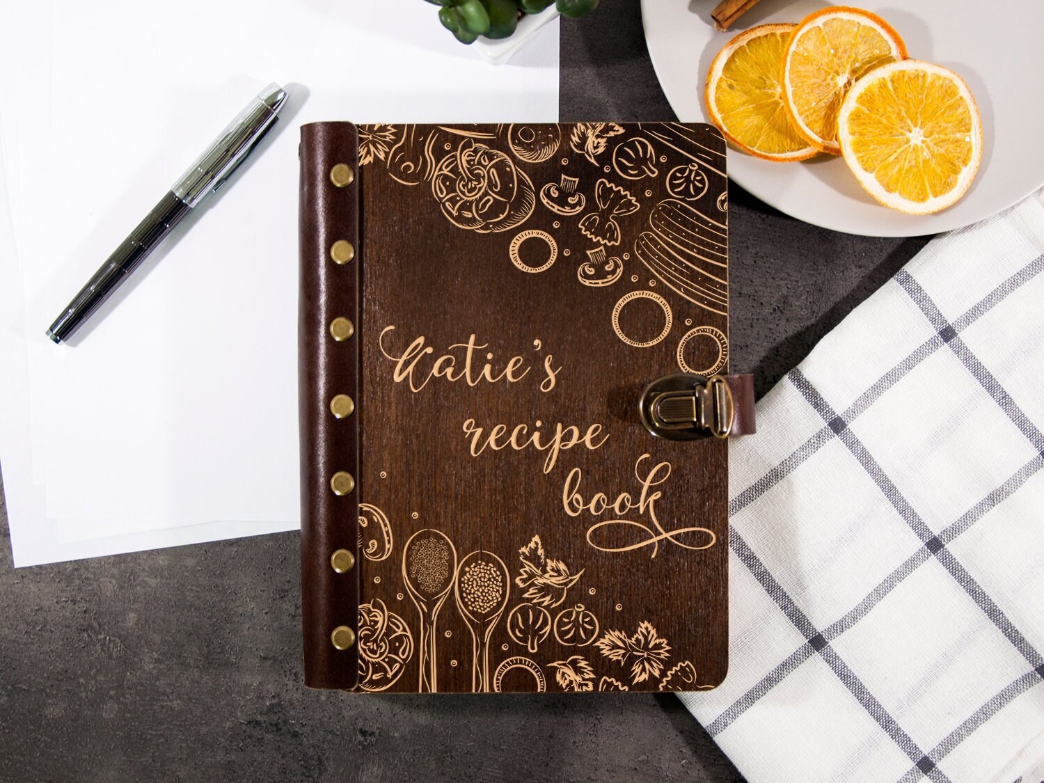 Personalized Recipe Journal Custom Blank Recipe Book Binder - Etsy