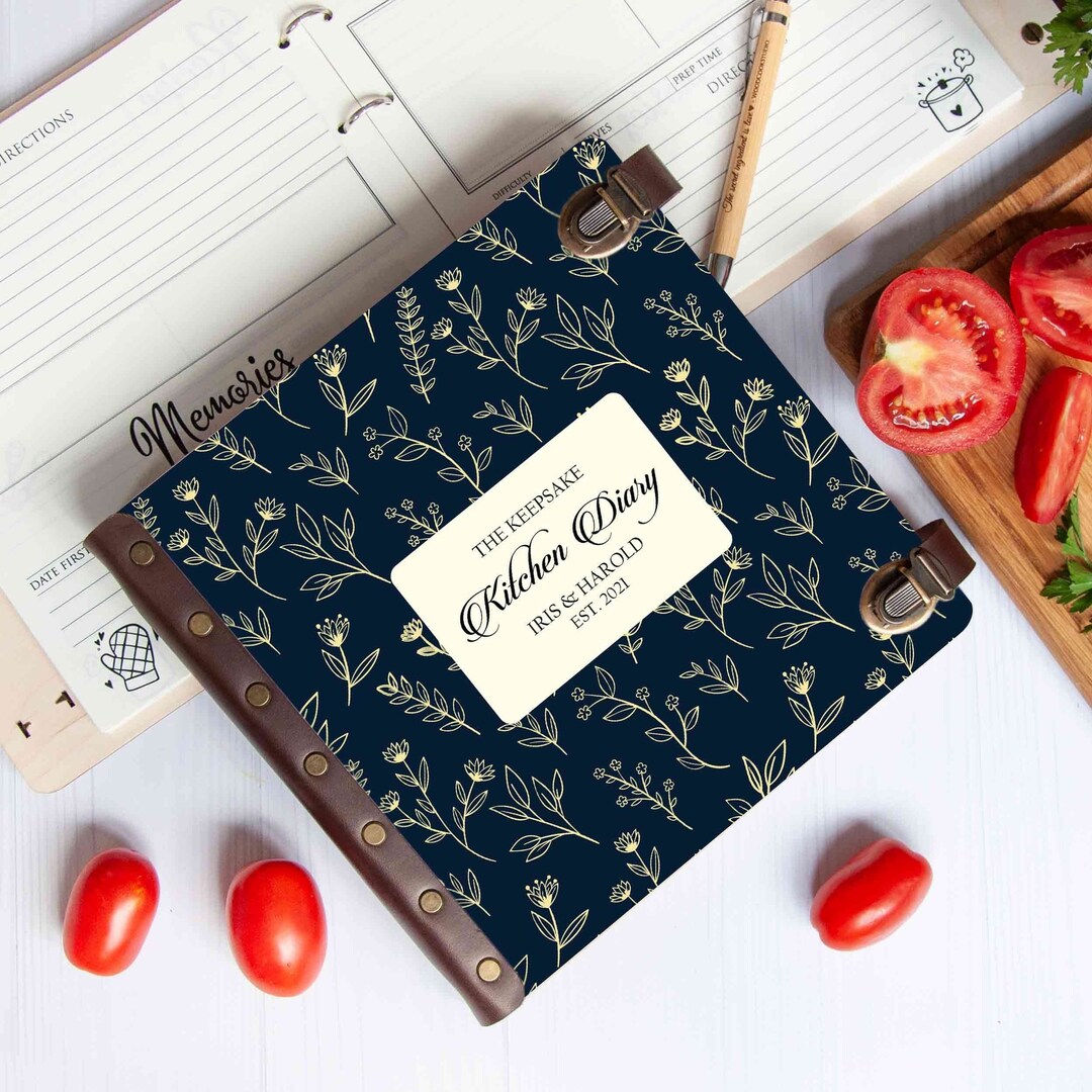 Family Recipe Book Christmas Gift for Parents Personal Cookbook ...